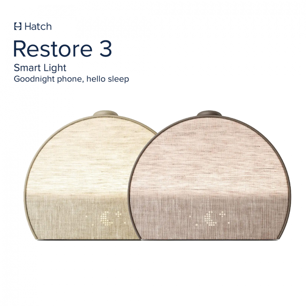 Hatch Restore 3 โคมไฟ นาฬิกาปลุกอัจฉริยะ พร้อมเสียงและแสงเพื่อการนอน ...