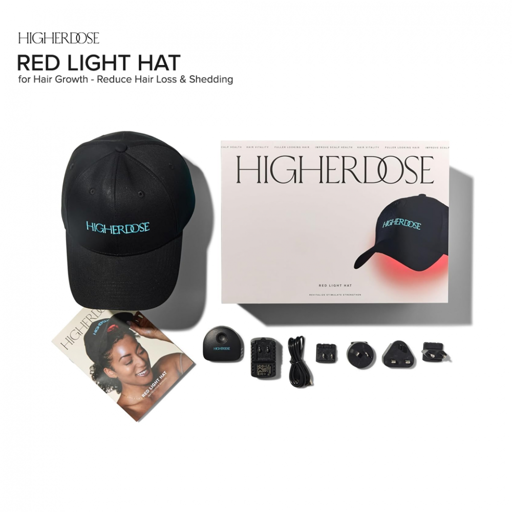HigherDOSE Red Light Hat หมวกบำบัด Infrared Red Light เพื่อสุขภาพเส้นผม ...