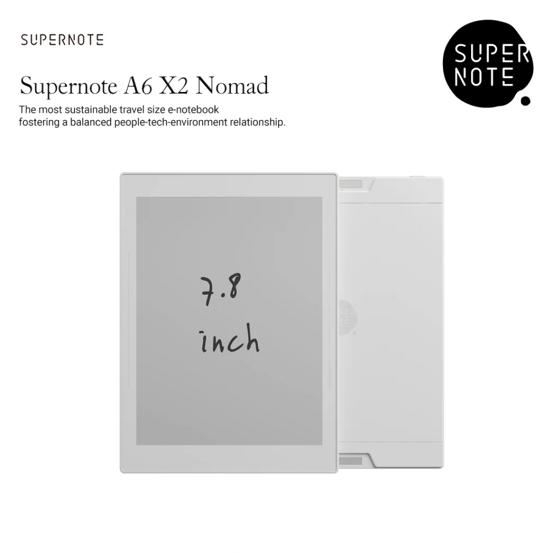 Supernote A6 X2 Nomad สมุดบันทึก E-notebook ขนาดพกพา สำหรับจดบันทึก ...